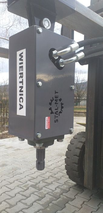 Wiertnica wiertło glebowe HYDRAULICZNA TUR TUZ Wózek Paleciak KOPARKA ...
