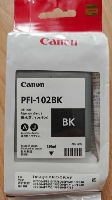 Tusz Canon PFI-102BK - oryginalny Dęblin • OLX.pl