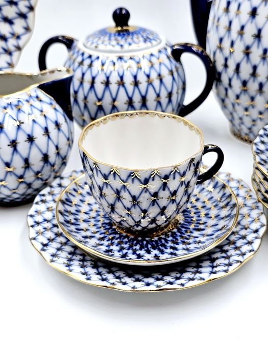 Сервиз Кобальтовая сетка ЛФЗ ИФЗ 15 000 грн Посуда кухонная утварь Одесса на Olx