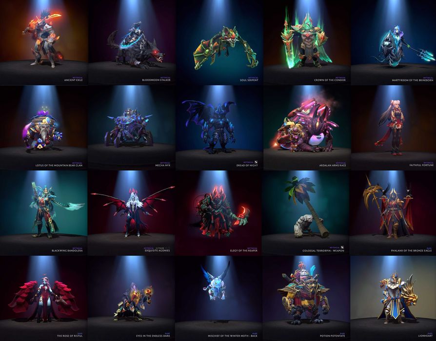 Dota 2 сеты Winter 2024 Heroes Hoard Collector's Cache Doomsday Ripper ...