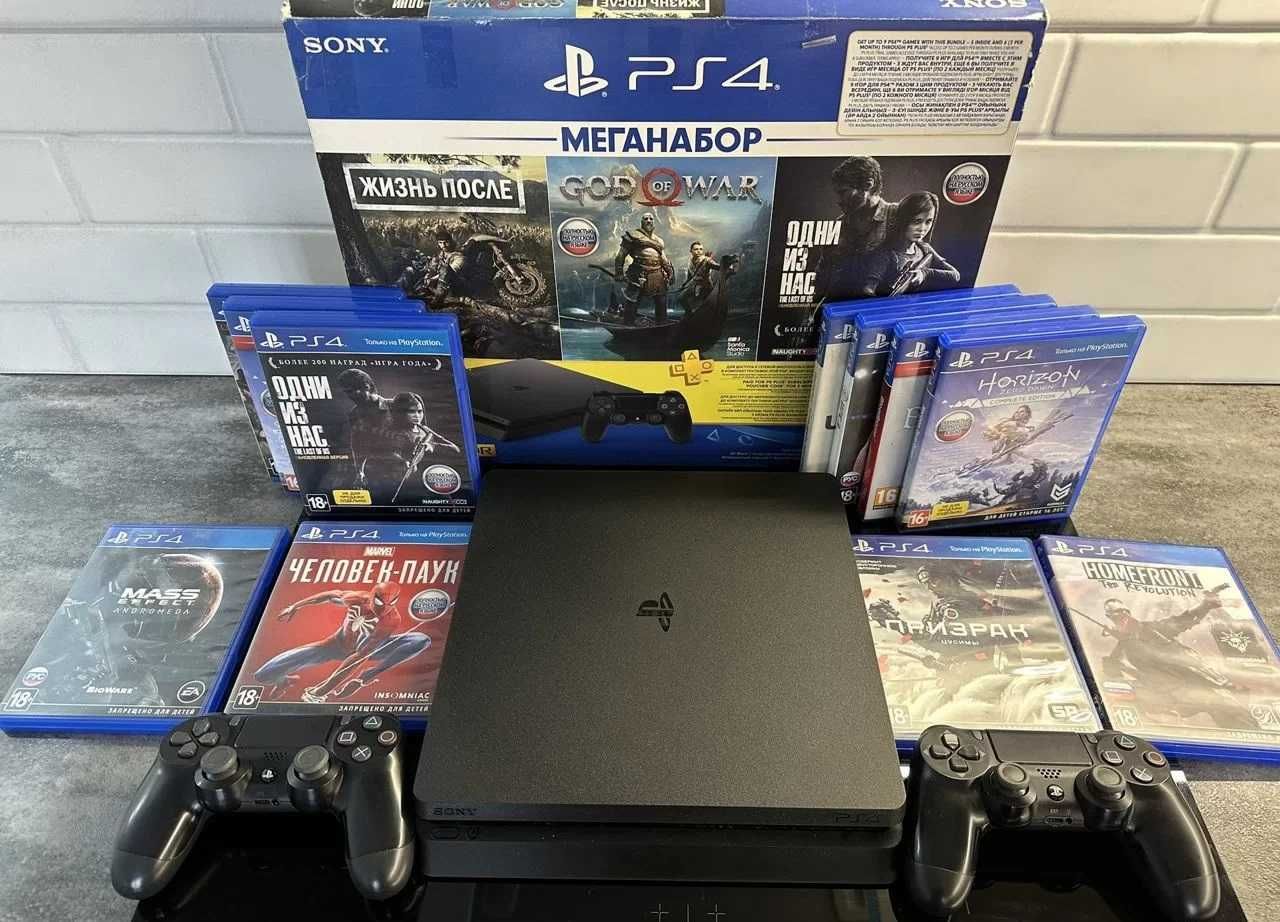 Встигни Ігрова Sony PS4 slim + 2 джойстика + ігори: 7 800 грн ...
