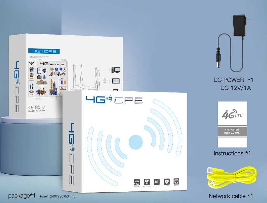 Интернет на даче WiFi Роутер модем CPF CPE912 4G/3G LTE SIM карта LAN: 1 250 грн. - Периферийные ...
