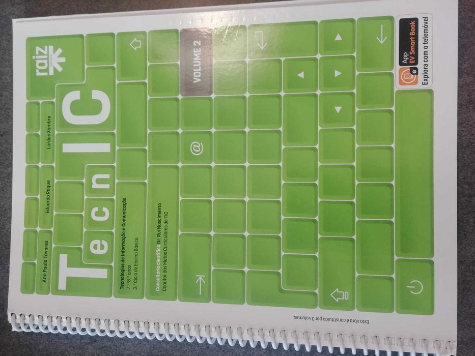 Manual de TIC 7º e 8º ano, Raiz Editora + Caderno de atividades Parque ...