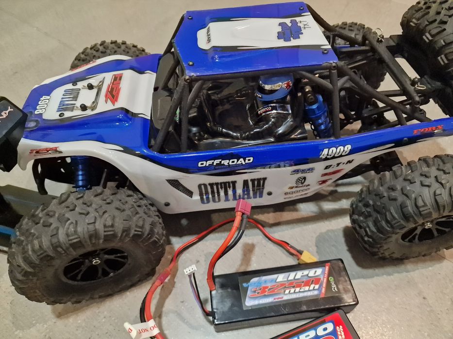 RC FTX OUTLAW 1/10 BRUSHLESS 4WD ULTRA-4 RTR BUGGY c/ 2 baterias Lipo ...