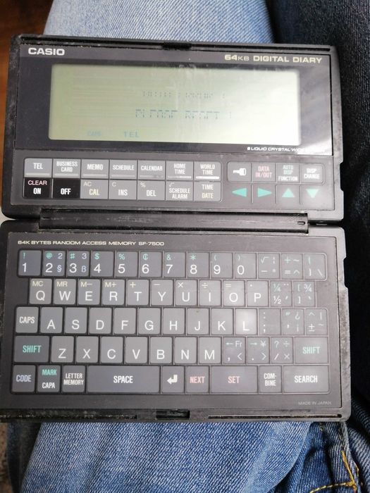 Stary mini komputer CASIO 64KB DIGITAL DIARY SF 7500 Legnica • OLX.pl