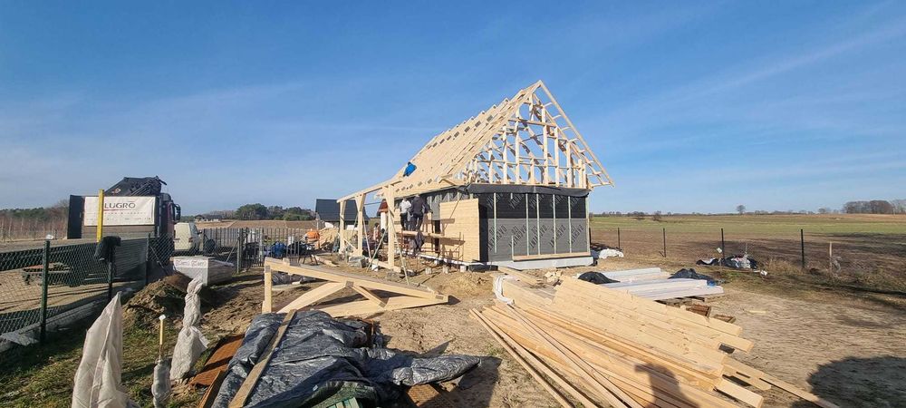 Wiązary dachowe MiTek C24 na blachy kolczaste, bindry Ostrołęka • OLX.pl