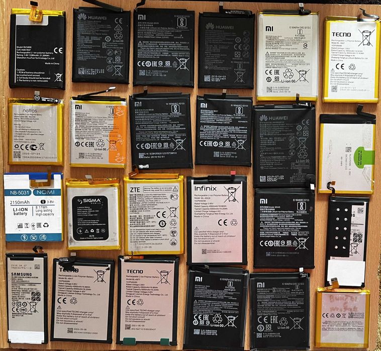 Оригинальные аккумуляторы,батареи,акб Tecno,Infinix?Xiaomi,Samsung: 150 ...