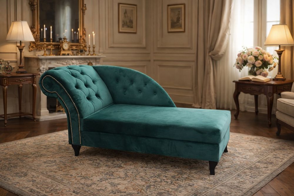 Sofa Szezlong leżanka chesterfield nowa na zamówienie lewa lub prawa ...