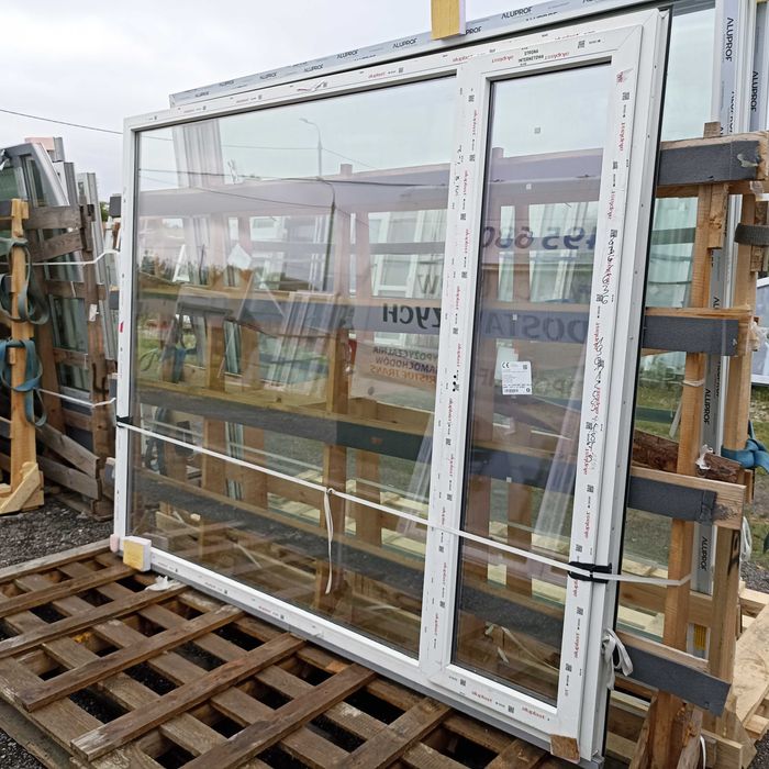 Okno tarasowe balkon i fix 255/210 szare Strzelce Opolskie • OLX.pl