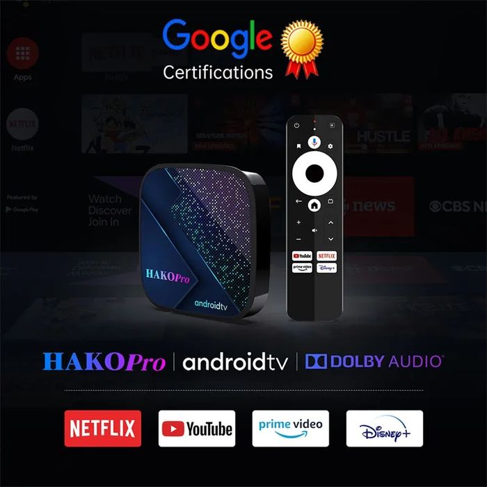 HAKO Pro android 11 tv box Google Netflix Certificada amlogic s905y4 ...