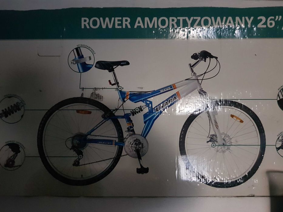 Rower amortyzowany 26 Utara Wave, przerzutki Shimano Lubliniec • OLX.pl