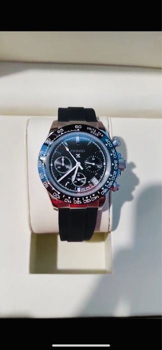 Zegarek Seiko mod speedmaster omega chronograph vk63 czarny Kraków ...