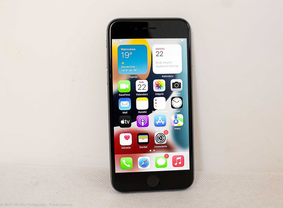 IPhone 6s 64 GB Silver Black Apple Pay A9 iOS 15.8.3 Bateria 100% ...