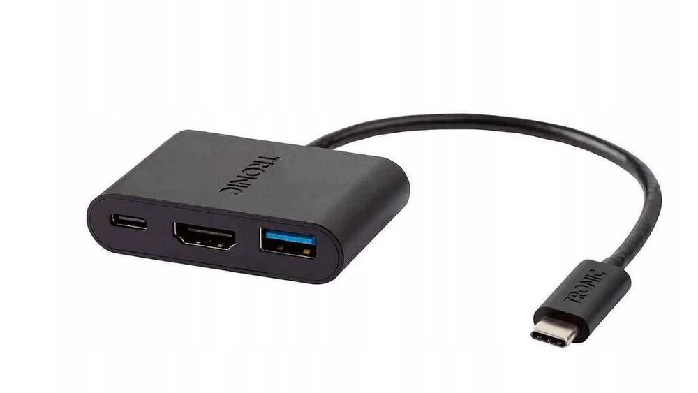 TRONIC Adapter USB-C na 3 porty HDMI USB-A USB-C przejściówka Legnica ...