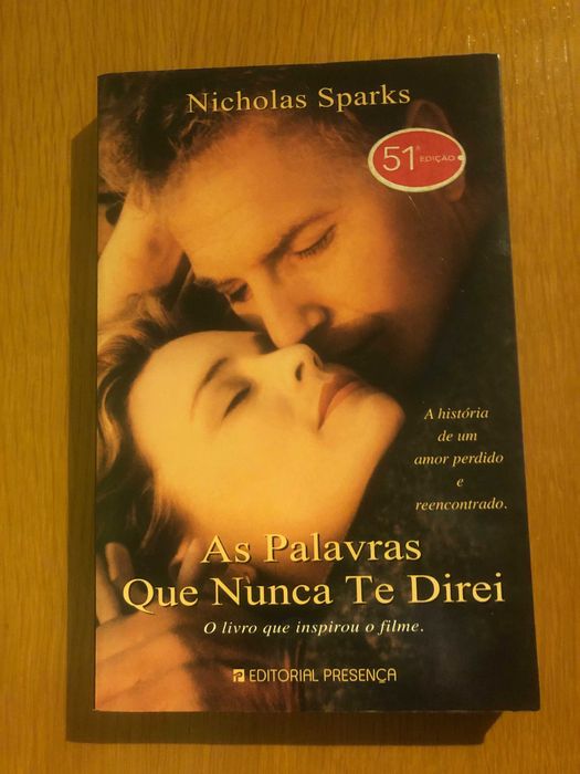 Nicholas Sparks - As Palavras que Nunca te Direi Nogueira E Silva ...