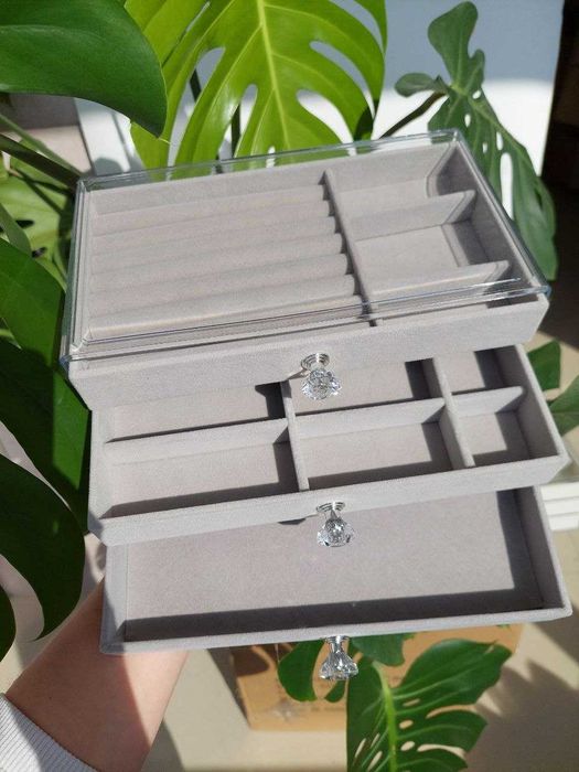 Органайзер для ювелірних прикрас шкатулка з видвижними шухлядками 650