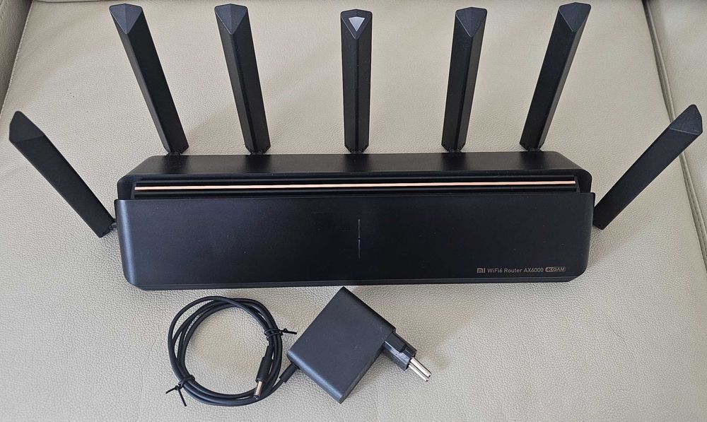 Router Xiaomi AX6000 Dual-Band WiFi 6E AIoT Carregado E Cadafais • OLX.pt