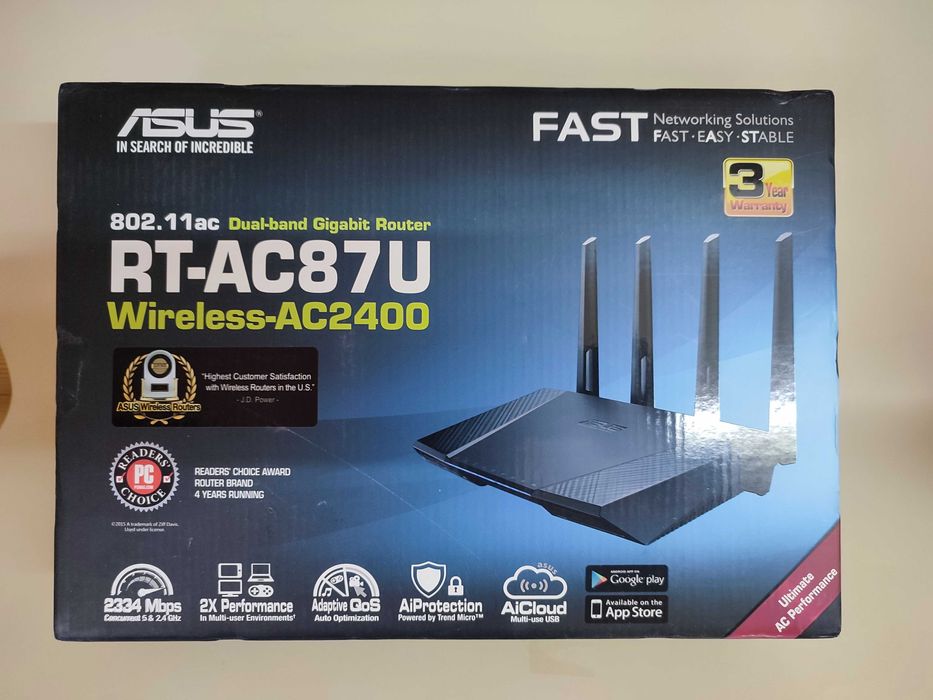 Asus RT-AC87U Wireless-AC2400 Router Rio Tinto • OLX.pt