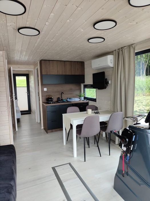 NOWY houseboat 12x4 nowoczesna łódź mieszkalna Celbowo • OLX.pl