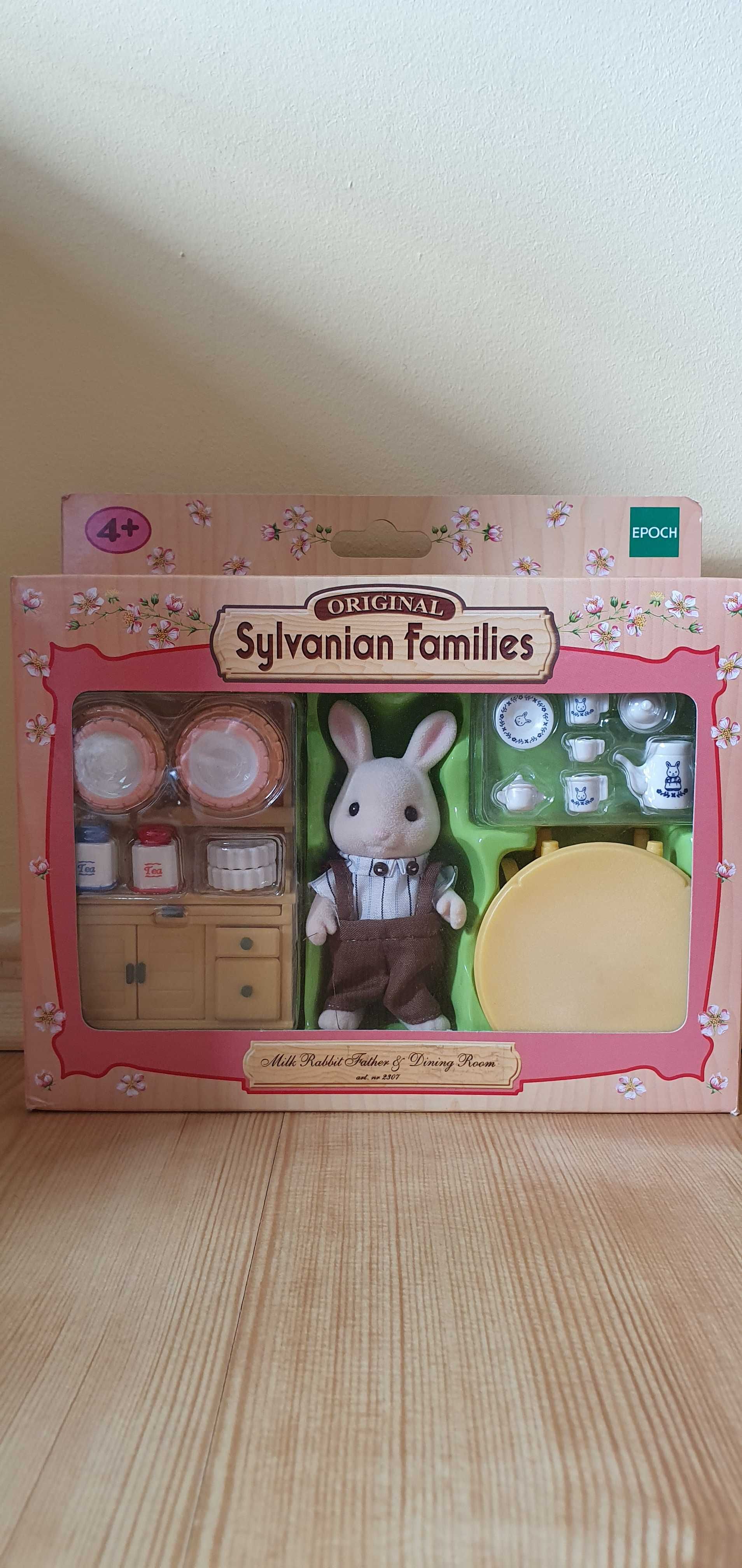 Sylvanian Families - Milk Rabbit Father & Dining Room RZADKI ZESTAW ... Sylvanian Families - Milk Rabbit Father & Dining Room RZADKI ZESTAW ...