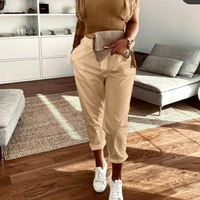 Брюки женские беж большой размер: 399 грн. - Класичні брюки Харків на Olx