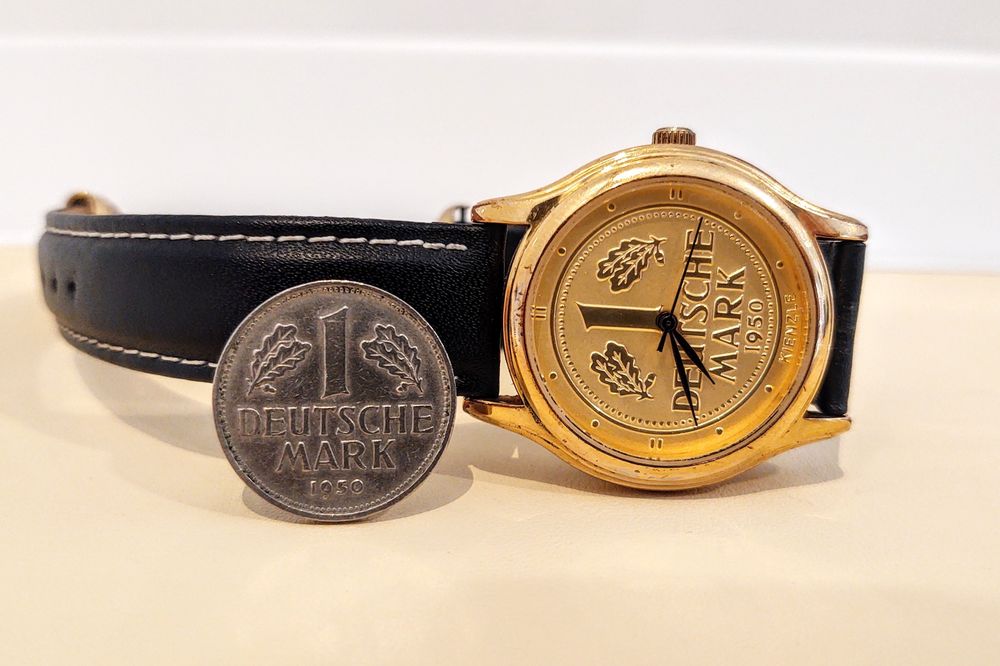 Kienzle 1 deutsche mark 1950 zegarek kolekcjonerski cinkciarz klasyk ...