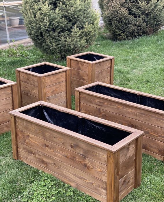 Кашпо дерев‘яне Горщик для квітів кашпо на терасу 550 грн Інші товари для дому Львів на Olx