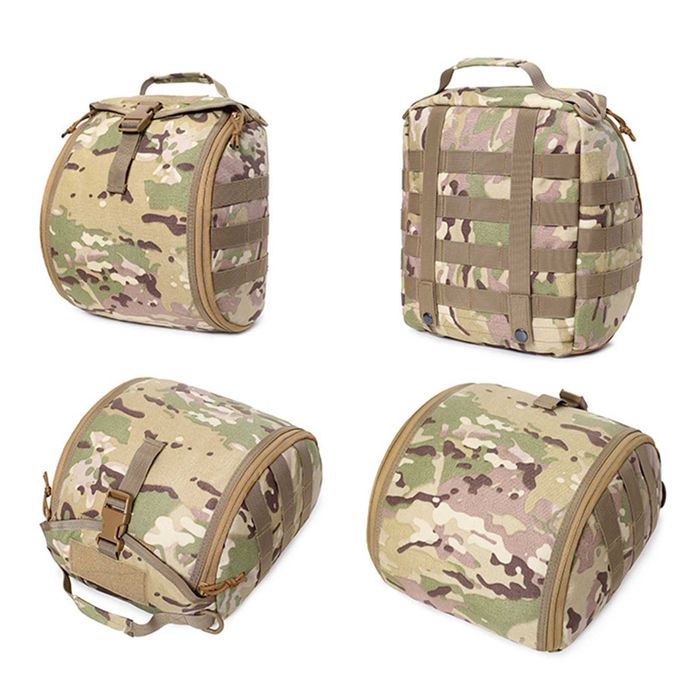 Сумка тактическая для шлема с креплениями MOLLE чорная мультикам койот ...