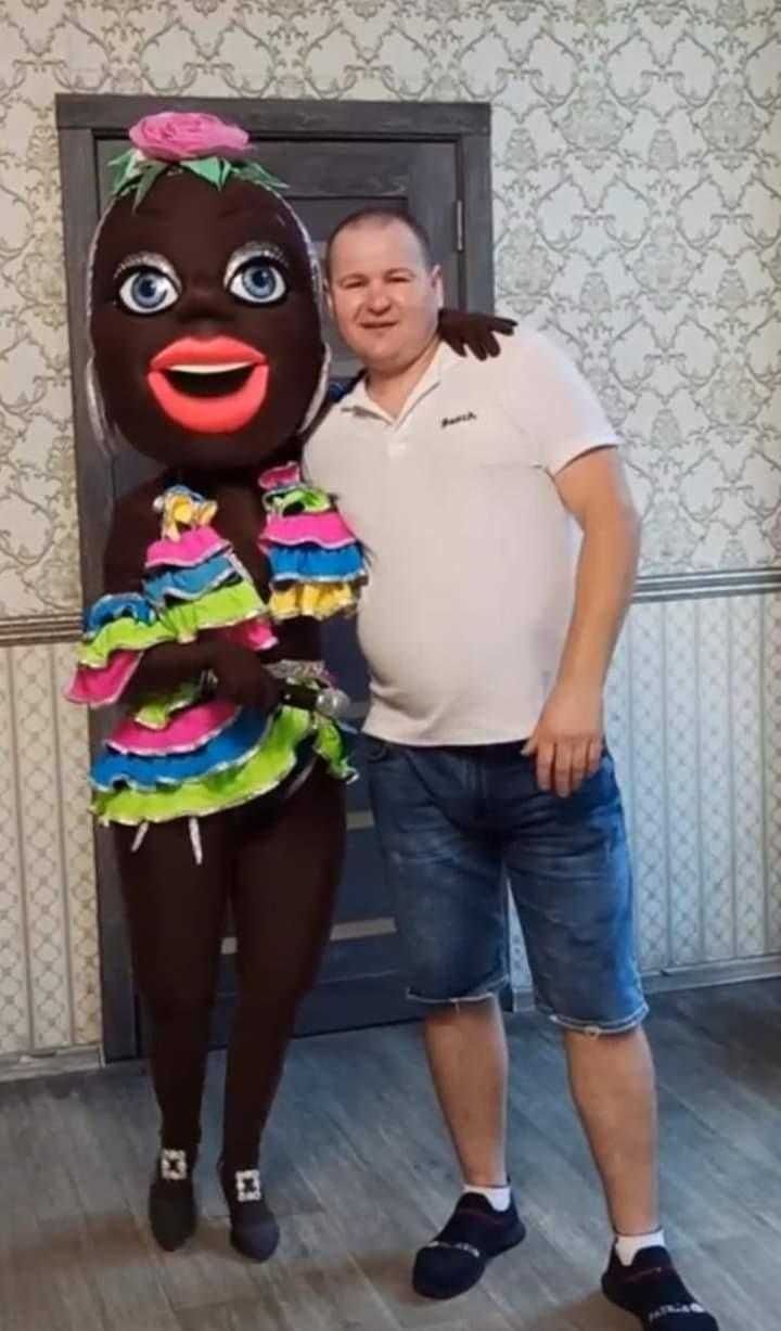 Ростовая кукла Стриптизерша стриптиз шоу Поздравление Мулатка мужчине ...