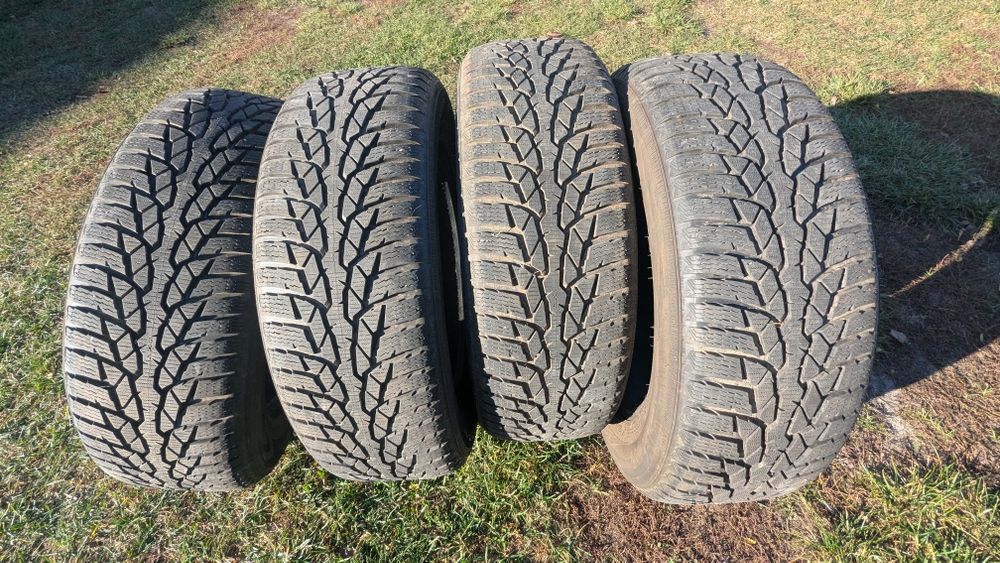 Opony zimowe R15 195/65/15 4 sztuki stan bardzo dobry Nokian WR D4 Grudź • OLX.pl