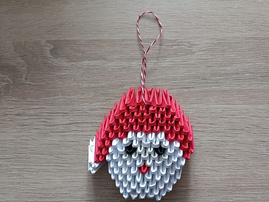 Bombka Święty Mikołaj Origami Modułowe 3D Kwidzyn • OLX.pl