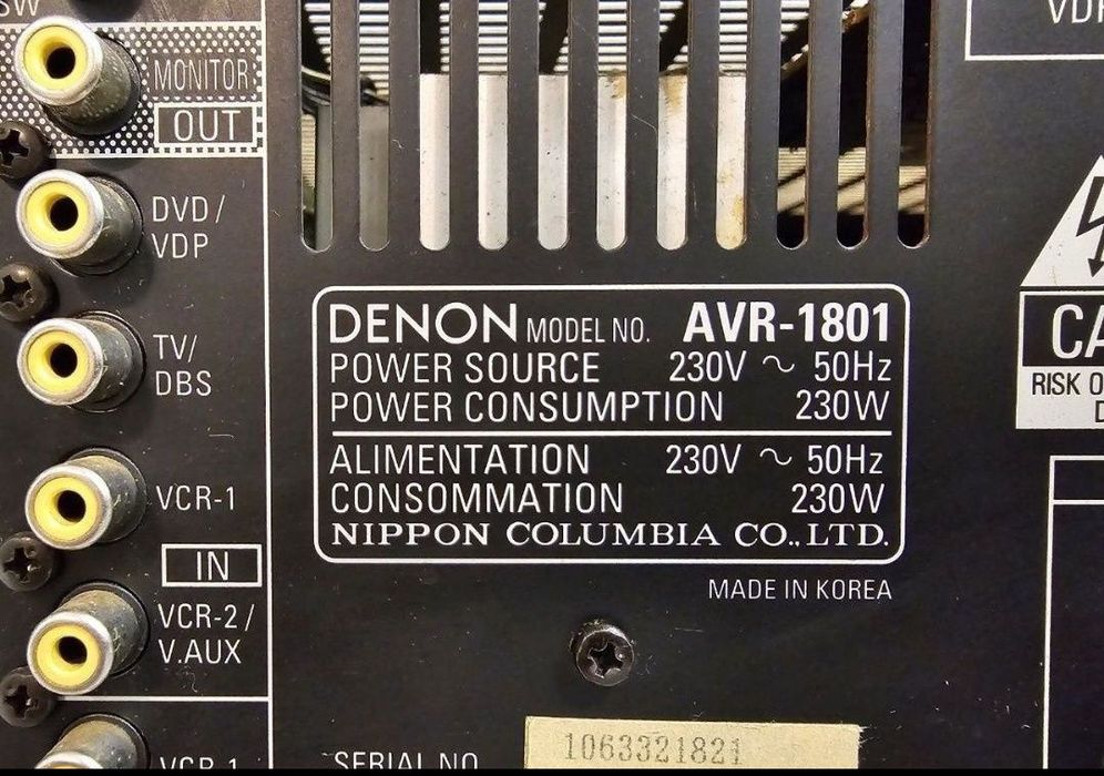 5,1 Amplituner Denon AVR-1801, 5* 105 w Bytom • OLX.pl