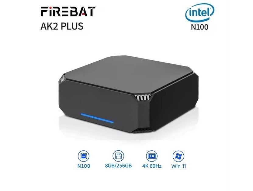 Міні ПК Firebat AK2 Plus / Intel N100 / DDR4 8 Gb / 256 Gb / Wi-Fi 5: 4 ...