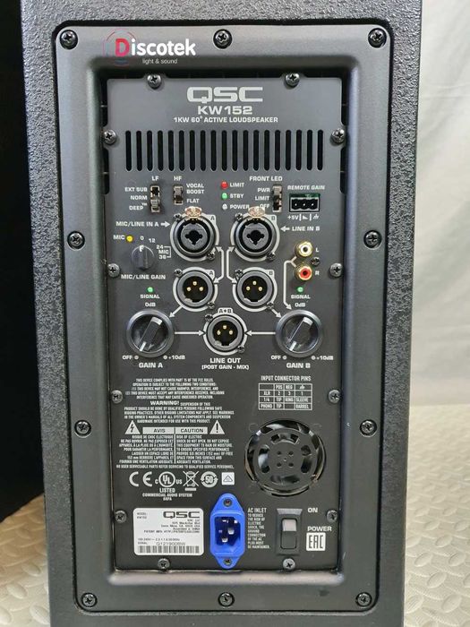 QSC KW152 | 1000W | Pokrowce | Aktywne | Dynacord, RCF, FBT, HK ...