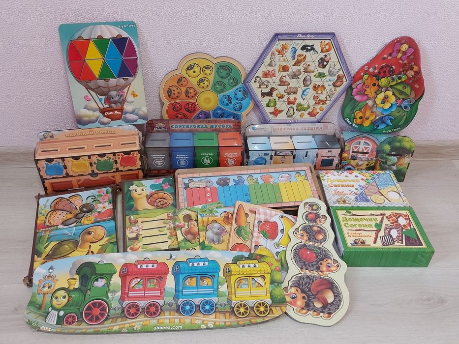 Деревянные развивающие игрушки игры Дерев'яні розвиваючі іграшки ігри ...