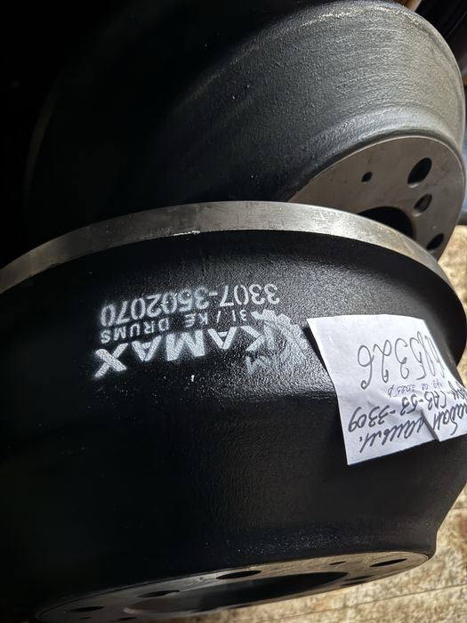 Гальмівний барабан KAMAX 3307-3502070 ГАЗ -3307,барабан: 3 200 грн. - Інші запчастини гальмівної ...