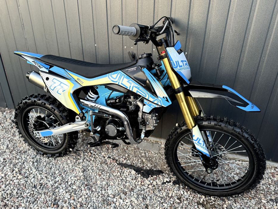 Nowy Duży Cross Ultra 125cc! koła 17/14 PIT-BIKE Wzmocniona rama! HIT ...