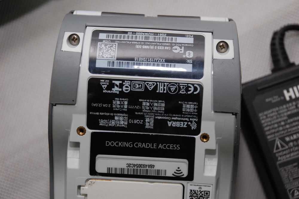 Zebra ZQ610 принтер етикеток чеків мобільний 48мм 115мм/с WIFI, блутуз ...