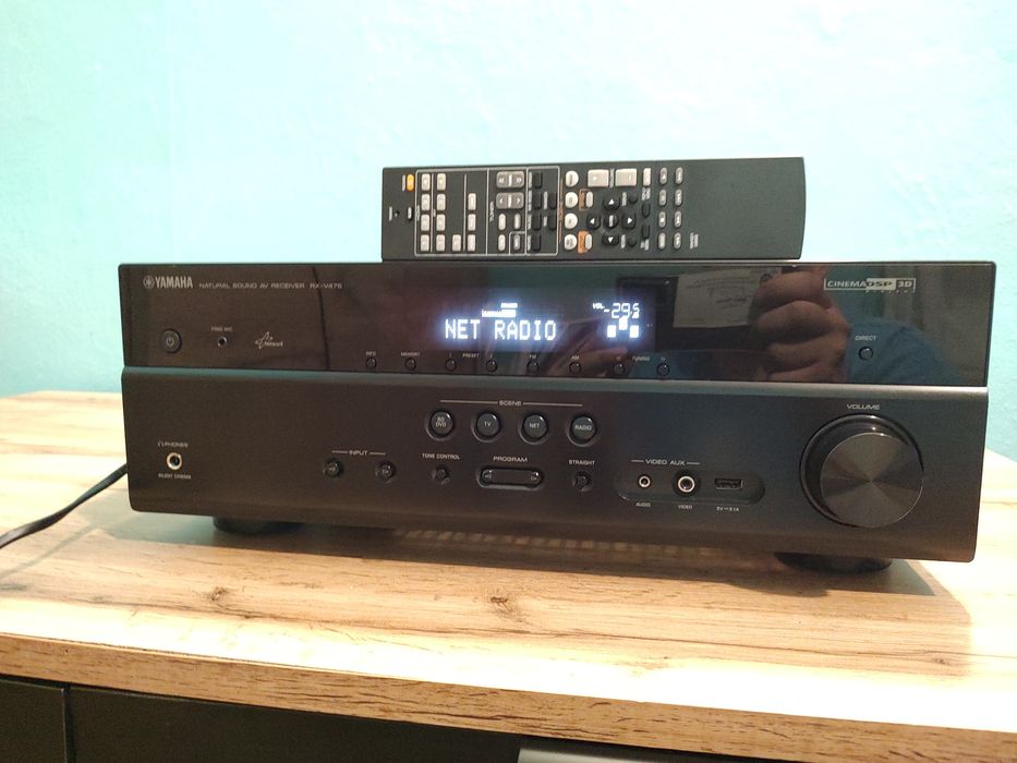 Yamaha rx-v475 pilot 5x115watt bluetooth,USB,4k uhd zadbana okazja wys ...