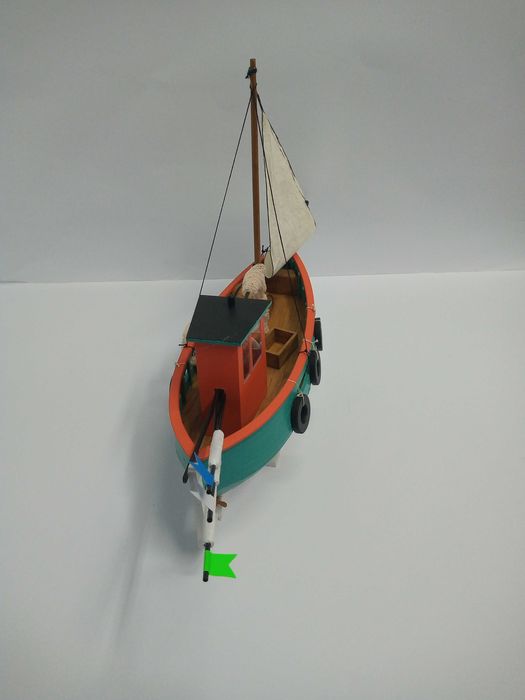 Ręcznie robiony model kutra rybackiego KUTER RYBACKI MIE-17 Trzcińsko ...
