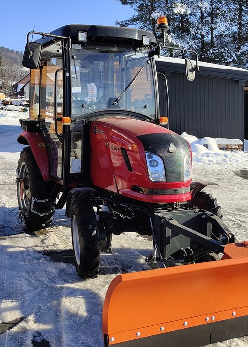 Ciągnik traktor rolniczy 4x4 PROKMAR DF30, pług śnieżny - pierwszy wł ...