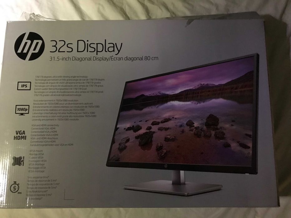 Monitor HP 32S (32'' - Full HD - LED IPS) Amora • OLX Portugal