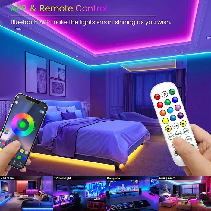 Fitas LED RGB Bluetooth Belém • OLX Portugal