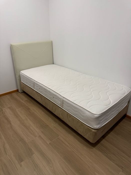 Cama Base Sommier + Colchão individual/solteiro Molaflex Bonfim • OLX.pt