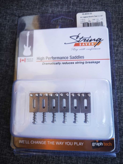 Graphtech Stratocaster String Saver Saddles PG-8000 Aljezur • OLX Portugal