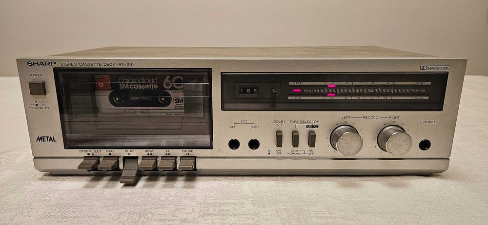 SHARP RT-100 Magnetofon Kasetowy Stereo Cassette Deck Wrocław Fabryczna ...