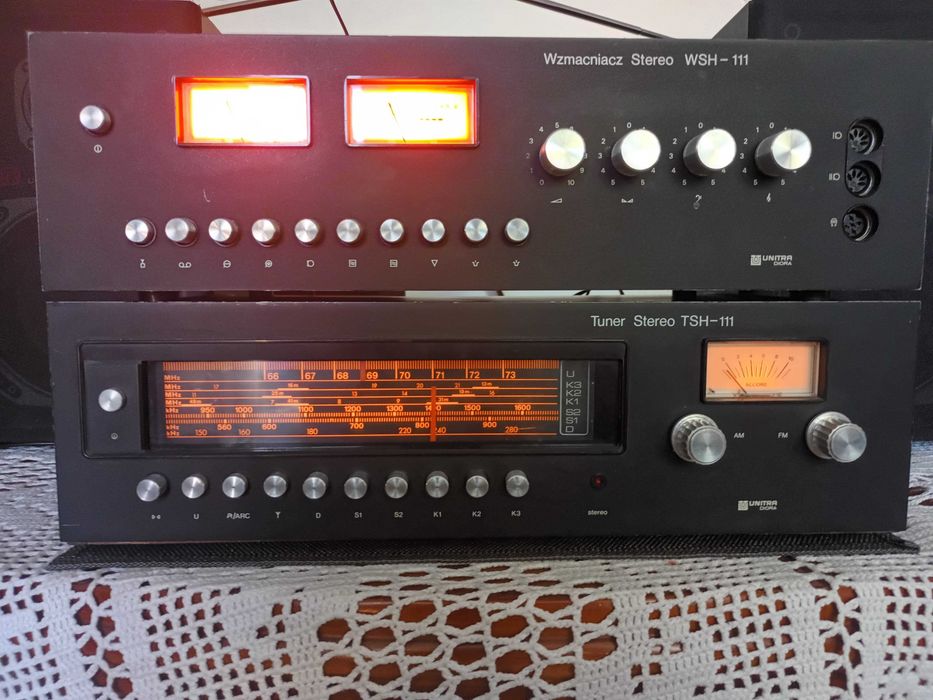 Wzmacniacz WHS 111 Tuner THS 111 Czarny Kruk Rarytas Unitra Tychy • OLX.pl