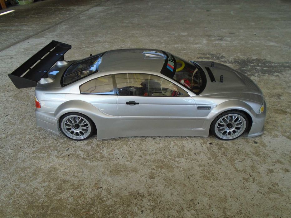 BMW E46 M3 GTR 1:10 Nitro 4WD Thunder Tiger Model RC Spalinowy Stalowa ...