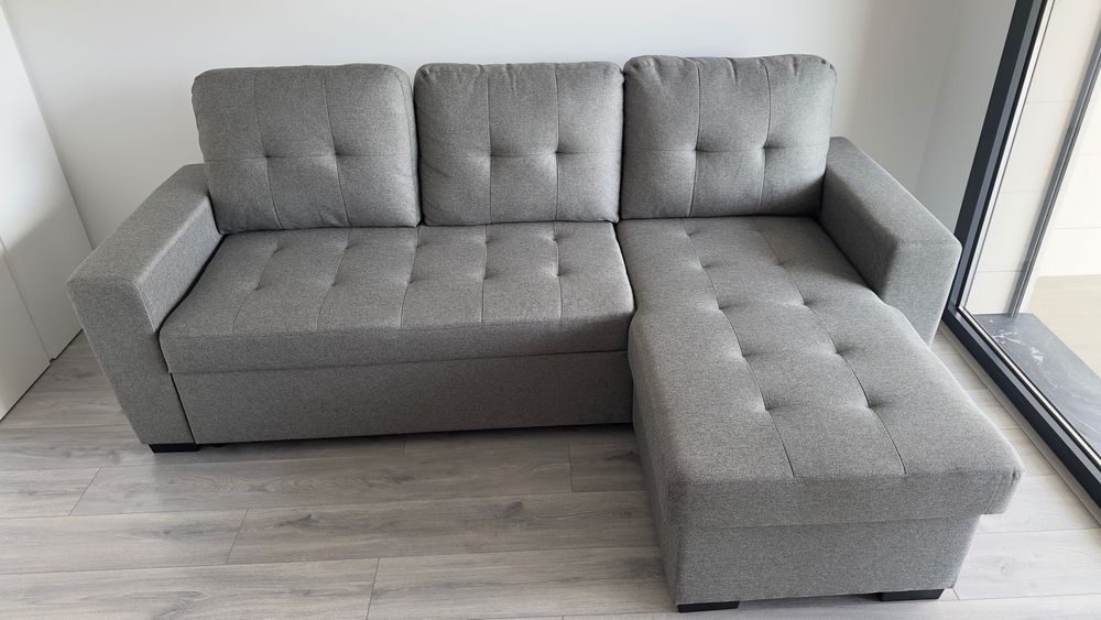 Sofá 3 lugares com chaise longue Odivelas • OLX.pt
