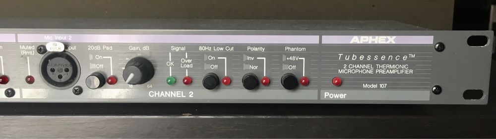 Aphex Tubessence 107 Pre amplificador a valvulas de dois canais Rio de ...